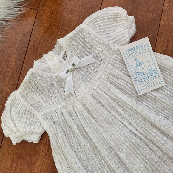 Princess Linens | Dresses | Nwt Handmade Vintage Baby Girl White Lace ...